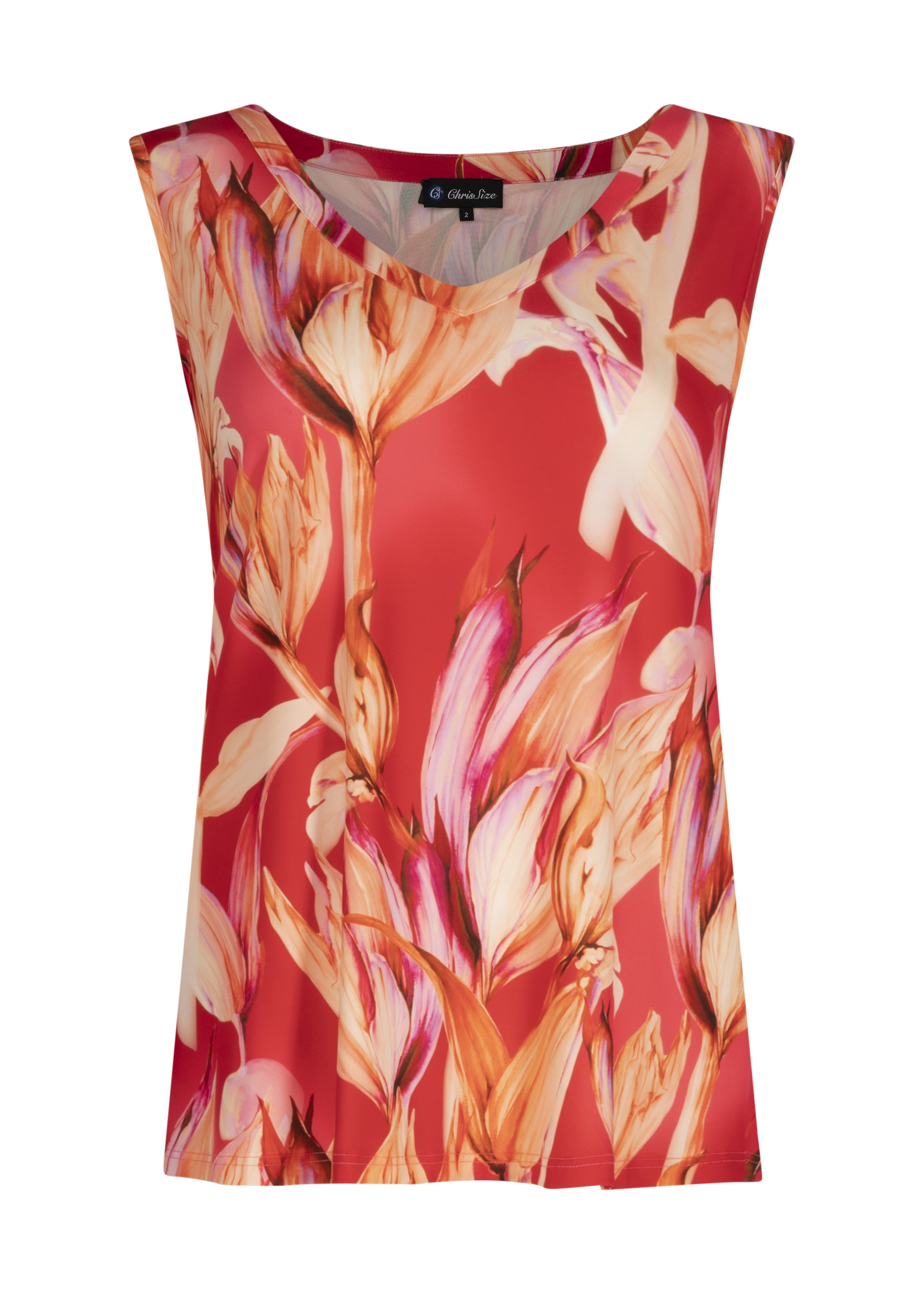 CHRISSIZE Top Lily Short Tulipe Rouge - FoxyBrownShop Amsterdam